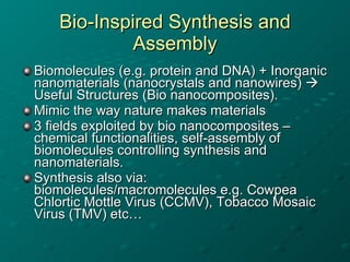 Bio Nanocomposite Material Presentation | PPT