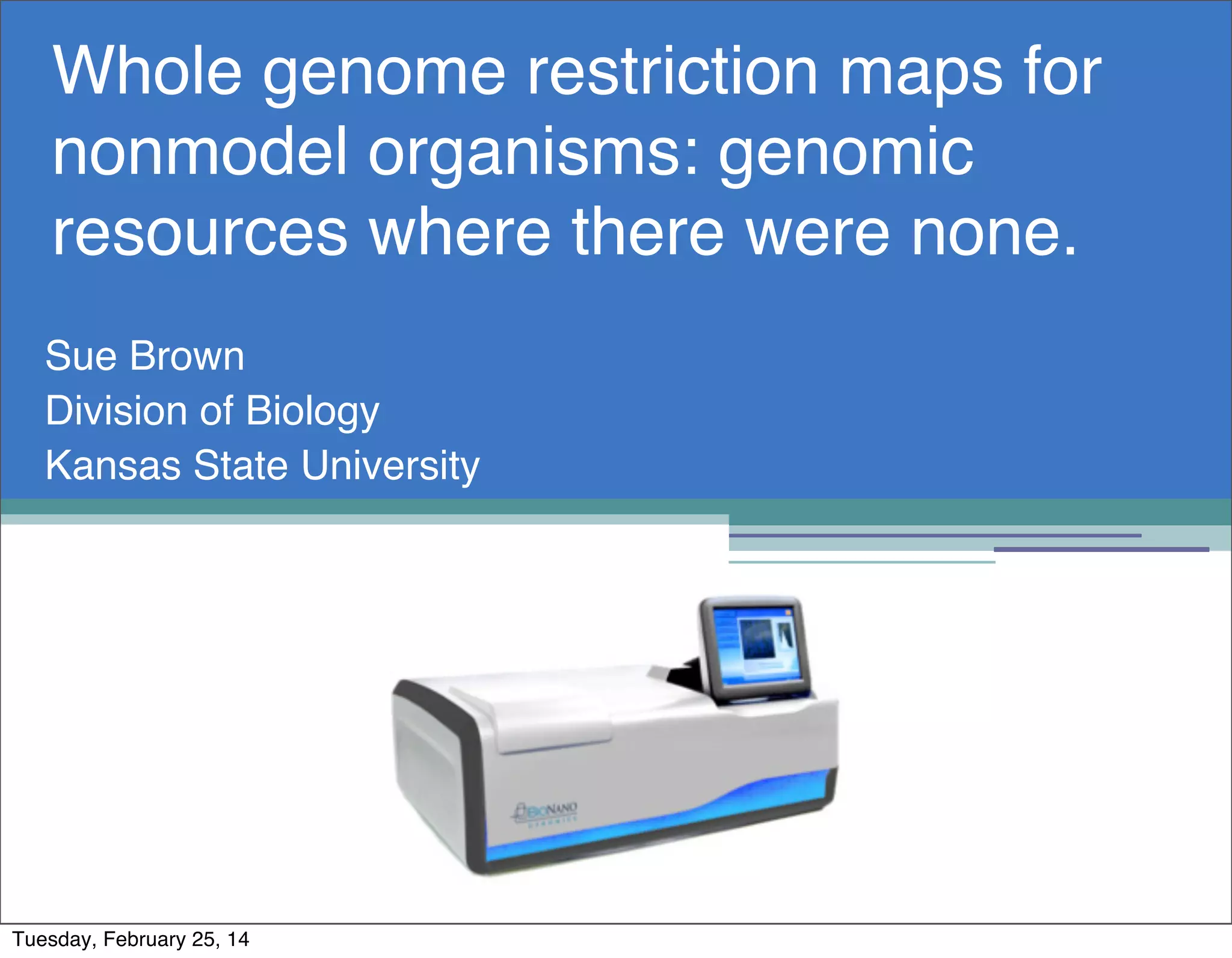 Bionano genome maps_feb2014 | PDF