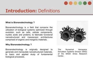 Bionanotechnology | PPTX