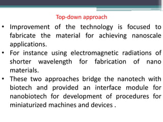 Bionanotechnology , Interface of nanotechnology and biology | PDF