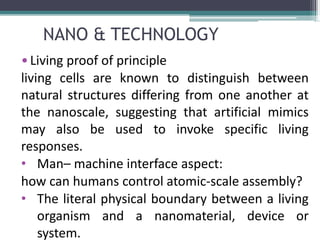 Bionanotechnology , Interface of nanotechnology and biology | PDF
