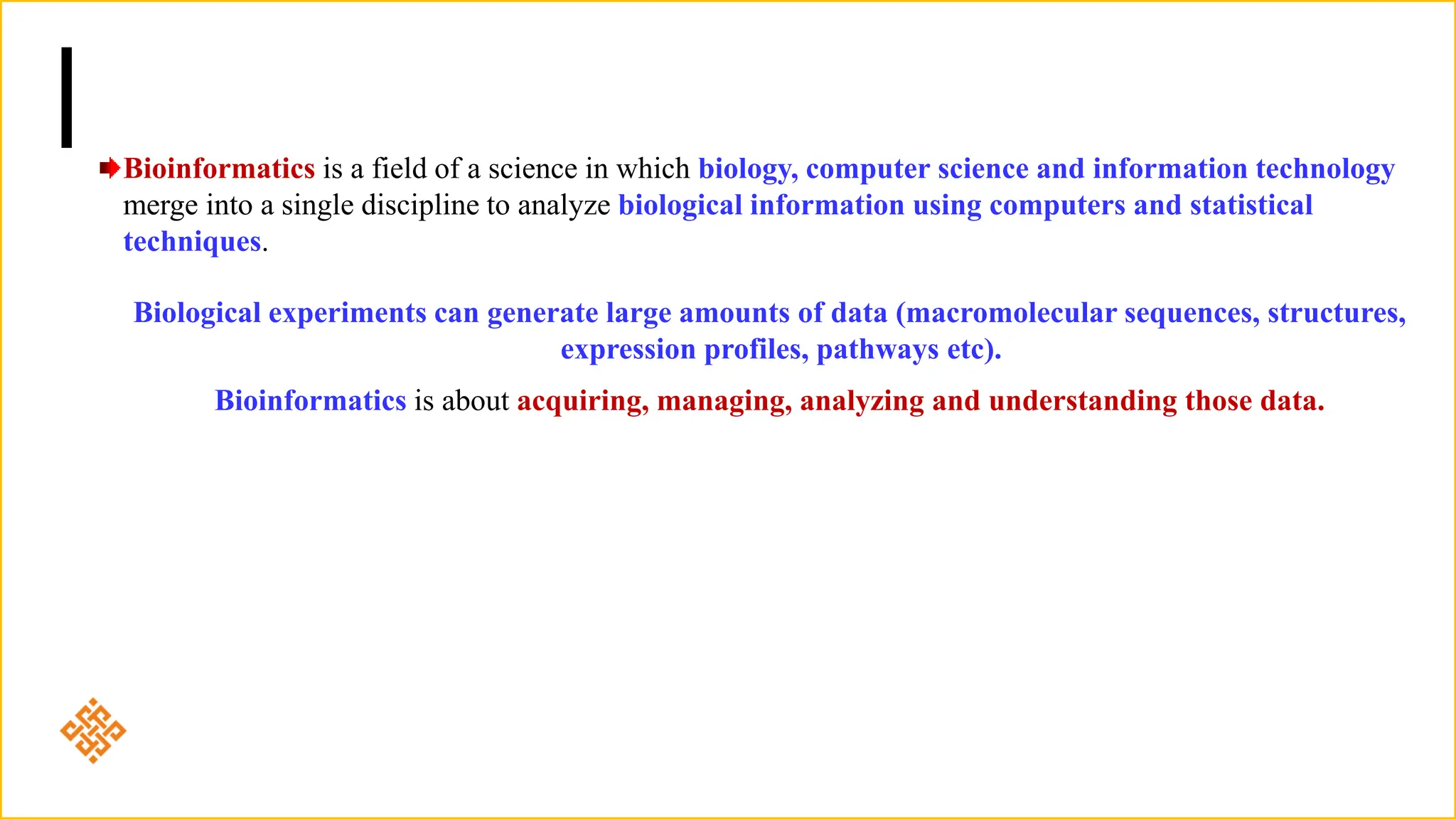 Bioinformatics Algorithms And Its Basics Pptx Databases Computer