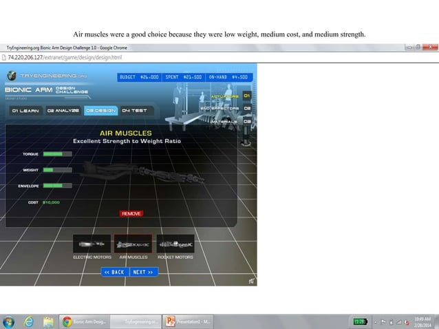 Bionic arm design challenge | PPTX