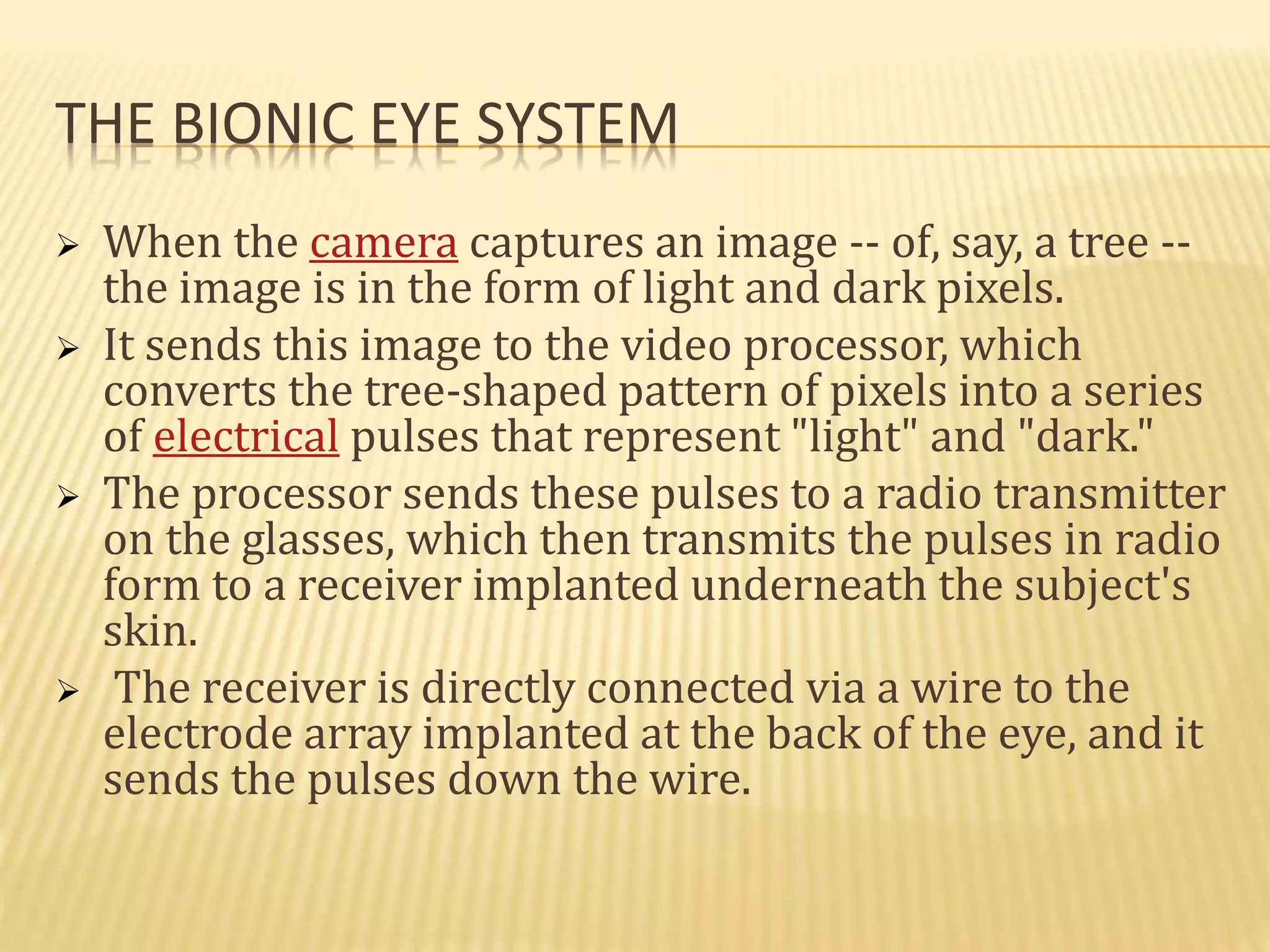 Bionic eye | PPTX