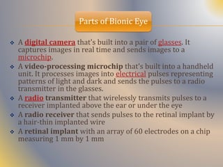 Bionic eye | PPTX