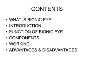 Bionic EYE | PPTX