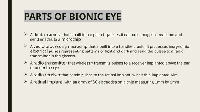 Bionic Eye Final Pptx Hhhhhhhhhhhhhhhhhhhh Ppt