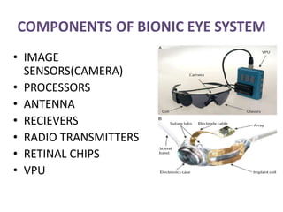 Bionic eye glass | PPT