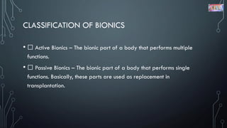 THE TOUCH OF BIONICS IN HUMANS | PDF