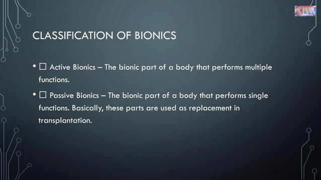 THE TOUCH OF BIONICS IN HUMANS | PPT