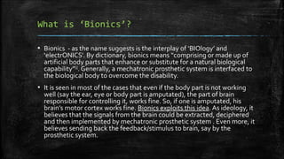 Bionics | PPT