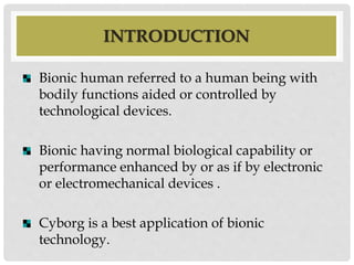 Bionic technology | PPSX