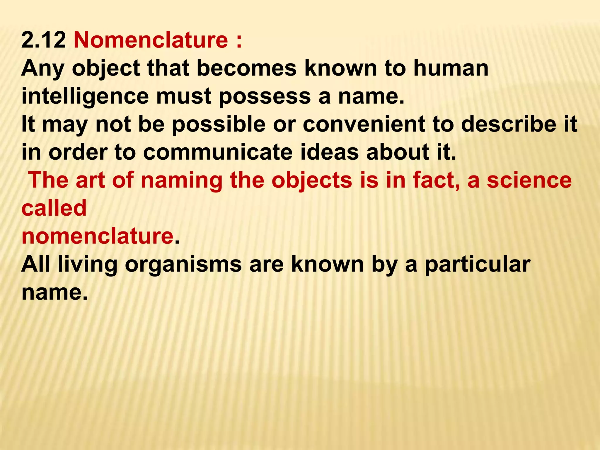11th -Bionomial nomenclature maharashtra state board | PPT