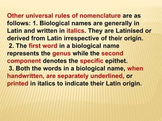 11th -Bionomial nomenclature ncert | PPT