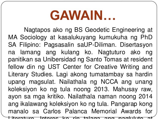 Halimbawa Ng Bionote