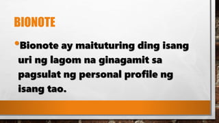 Bionote.pptx