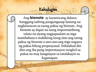 BIONOTE THE WAY TO INTRODUCE YOURSELF.pptx