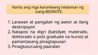 Bionote presentation PowerPointtttt.pptx
