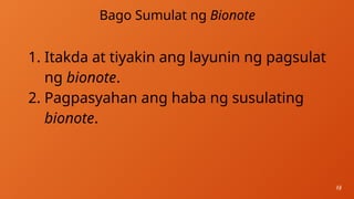 Bionote.Filipino sa Piling Larang-Akadpptx | PPTX