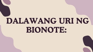 Ang Bionote (Filipino sa Piling Larangan) | PDF