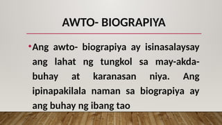 BIONOTE NI JUVELLIE A. MAYO PAGSULAT SA FILIPINO SA PILING LARANG | PPTX