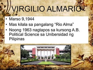 Bionote nina bienvenido lumbera at virgilio almario | PPTX