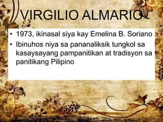 Bionote nina bienvenido lumbera at virgilio almario | PPTX