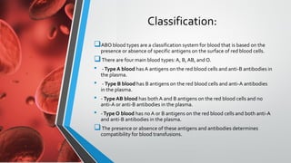 BIOOD GROUP SYSTEM .. ABO blood group system .how to identify blood ...