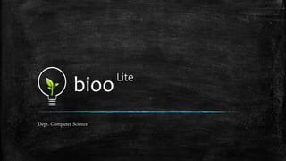 Bioo lite | PPTX
