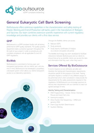 Bio outsource cell_banking | PDF