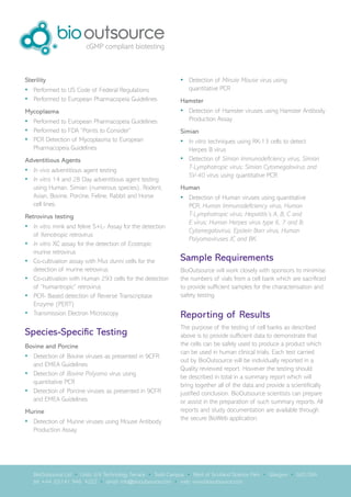 Bio outsource cell_banking | PDF