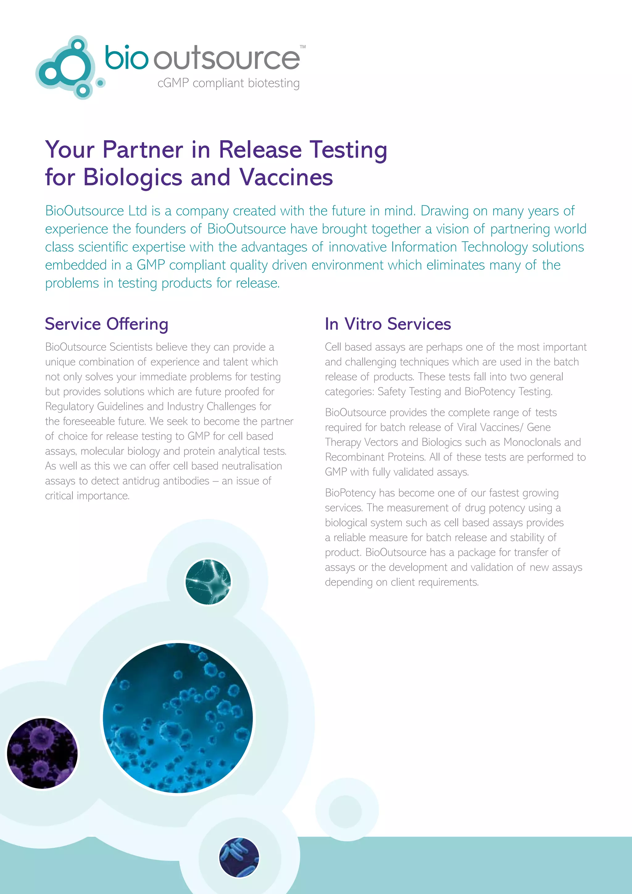 Bio outsource services | PDF