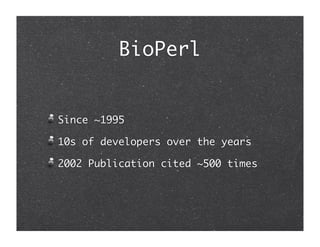 BioPerl Project Update | PPT