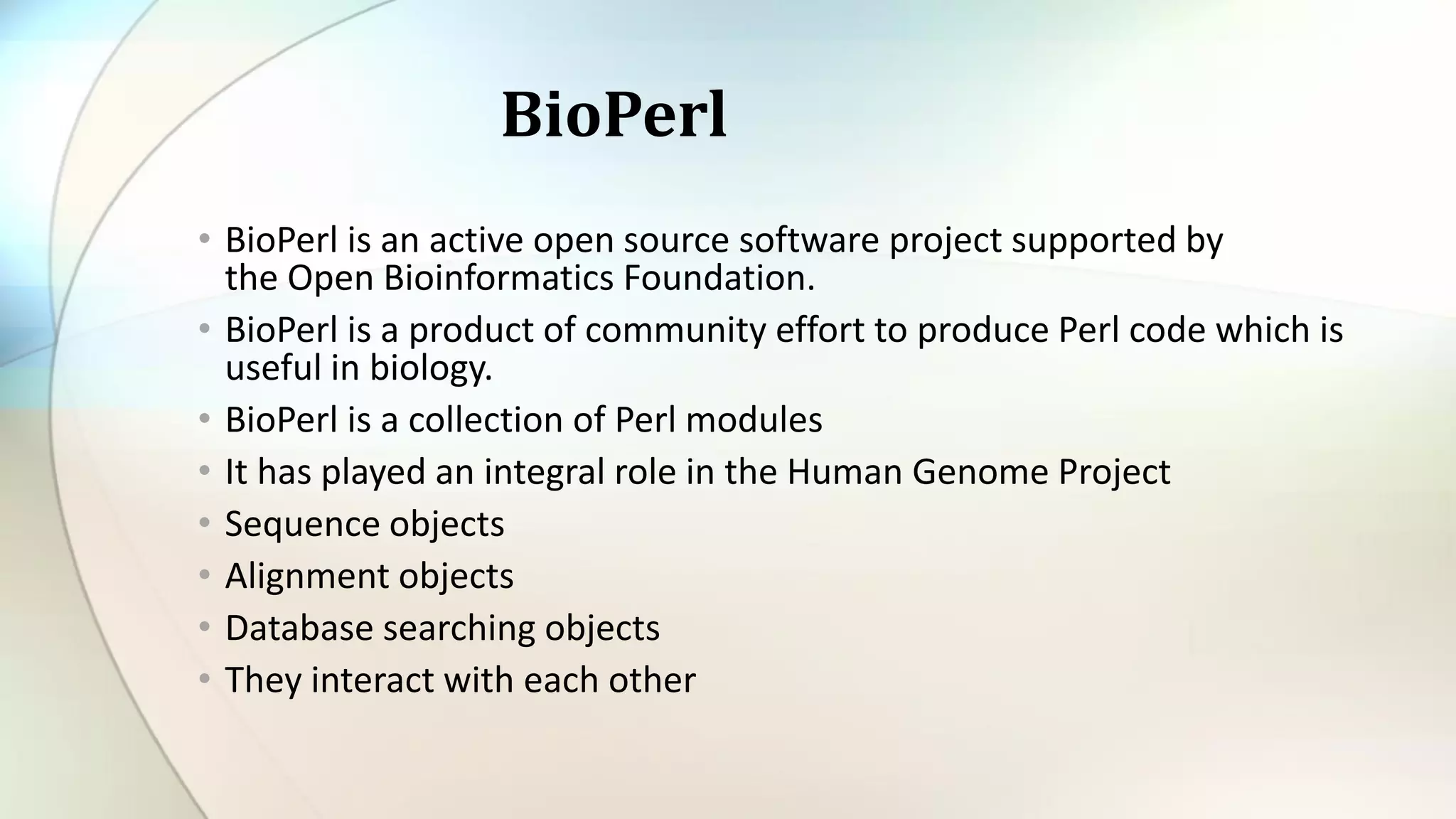 PERL- Bioperl modules | PDF