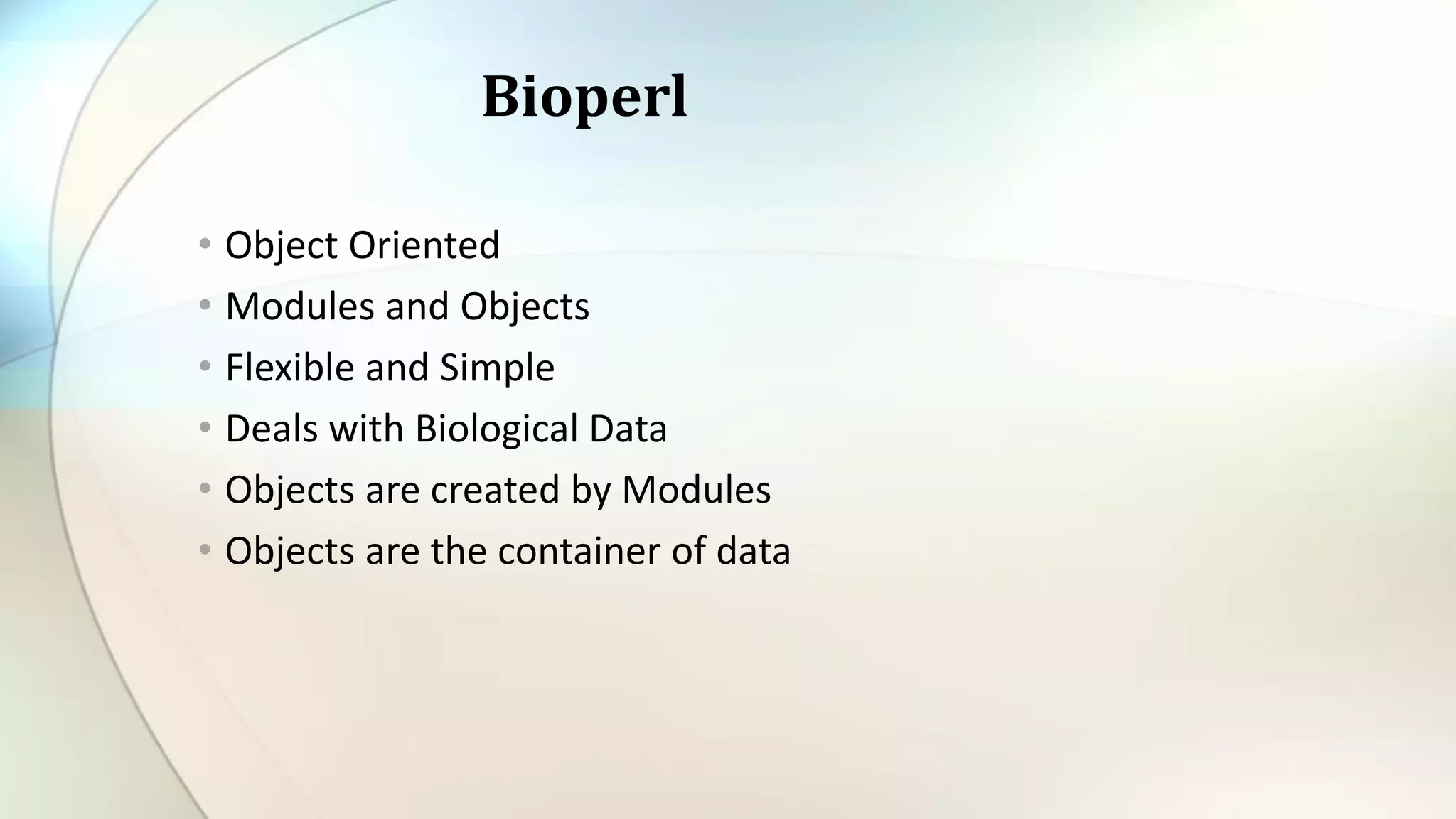 Perl Bioperl Modules Pdf Programming Languages Computing 7575