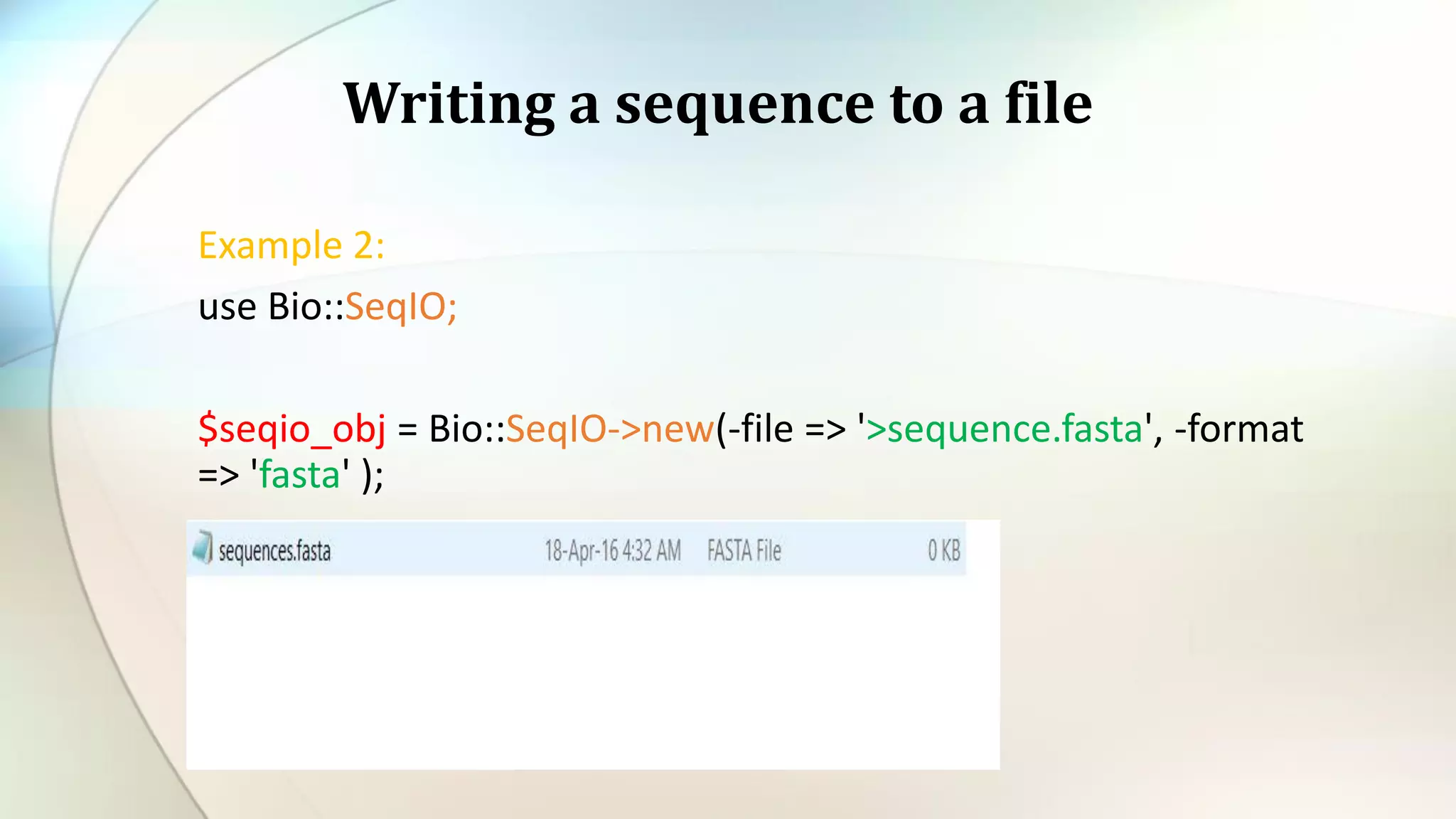 PERL- Bioperl modules | PDF