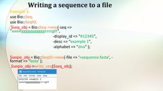 PERL- Bioperl modules | PDF