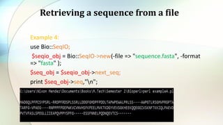 PERL- Bioperl modules | PDF