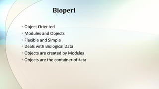 PERL- Bioperl modules | PDF