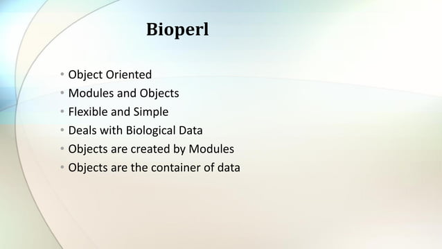 PERL- Bioperl modules | PDF | Programming Languages | Computing
