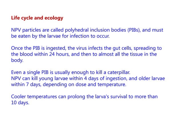 Bio pesticide - Bacillus thuringiensis PPT.pptx | Agriculture | Industries
