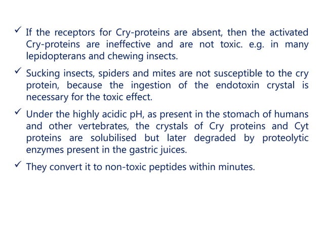 Bio pesticide - Bacillus thuringiensis PPT.pptx | Agriculture | Industries