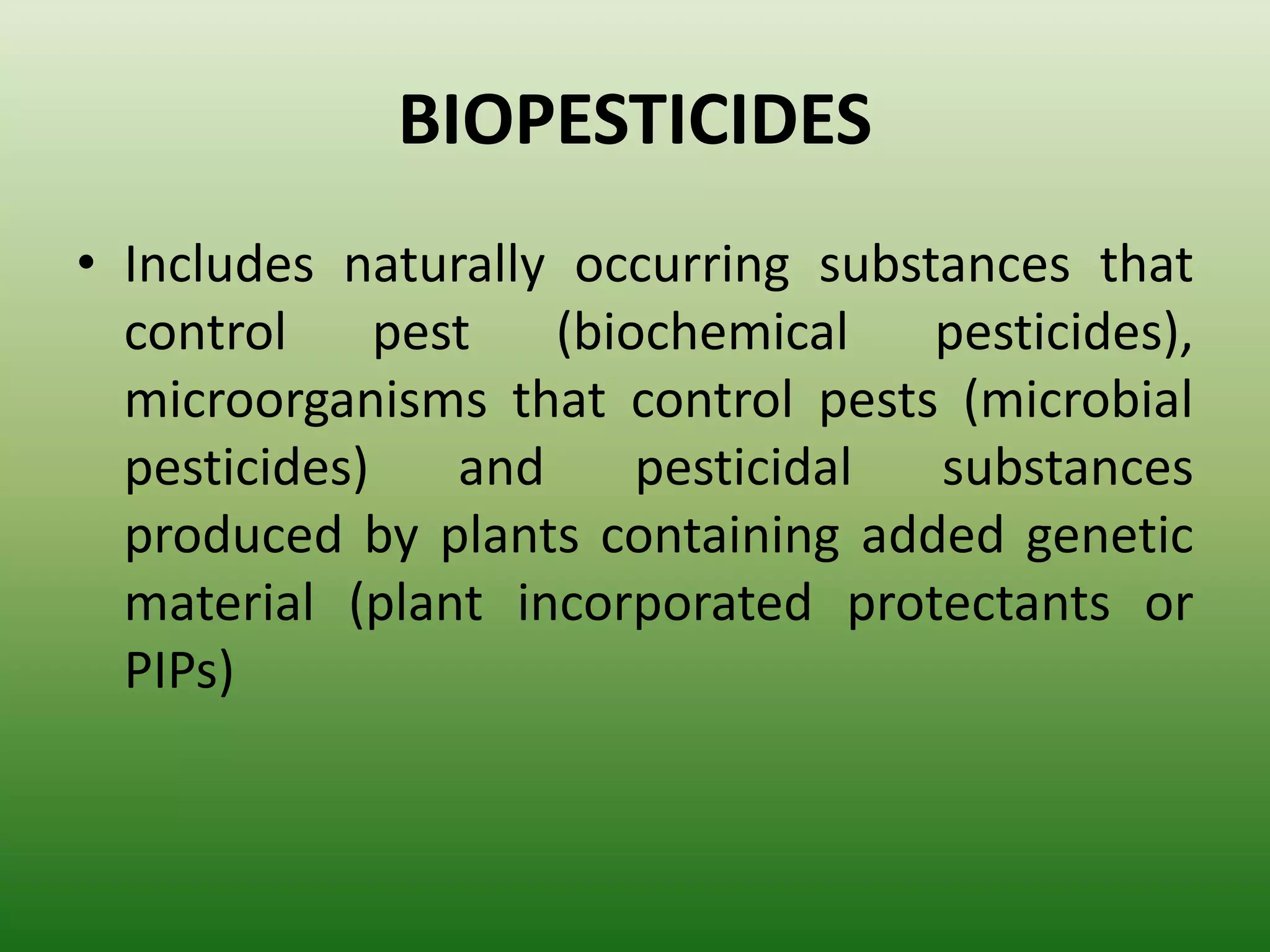 Biopesticides | PPTX