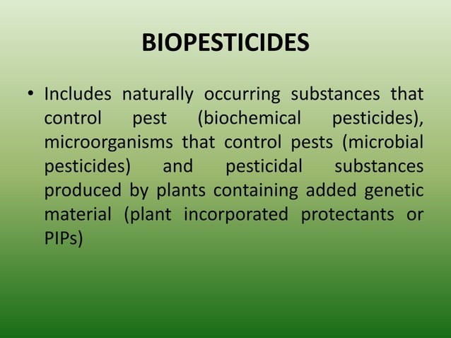Biopesticides | PPTX
