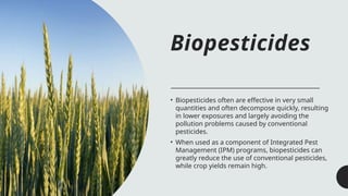 Biopesticides in Integrated Pest Management | PPTX