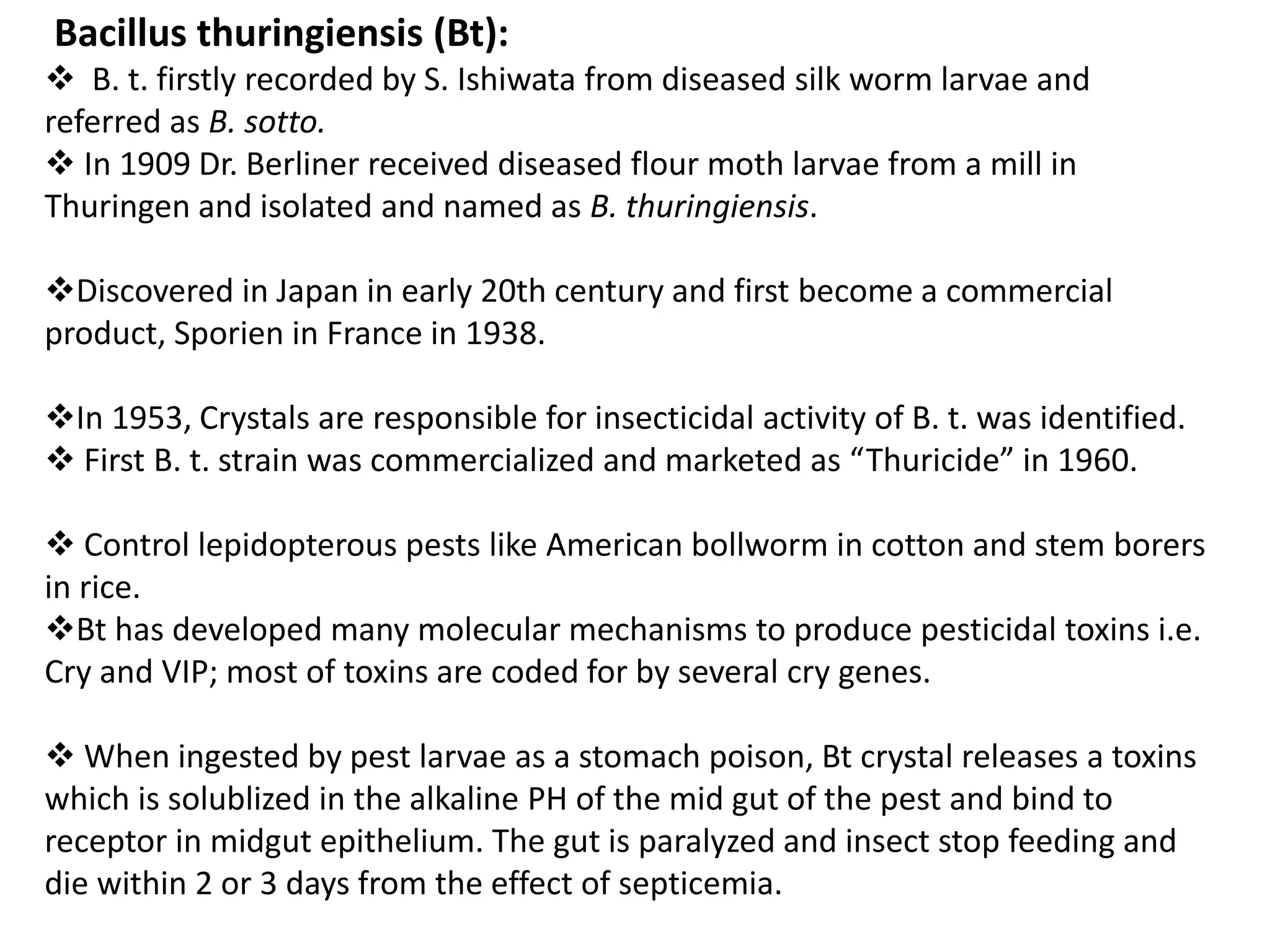 biorational insecticides notes ppt for B.Sc agriculture students | PPTX