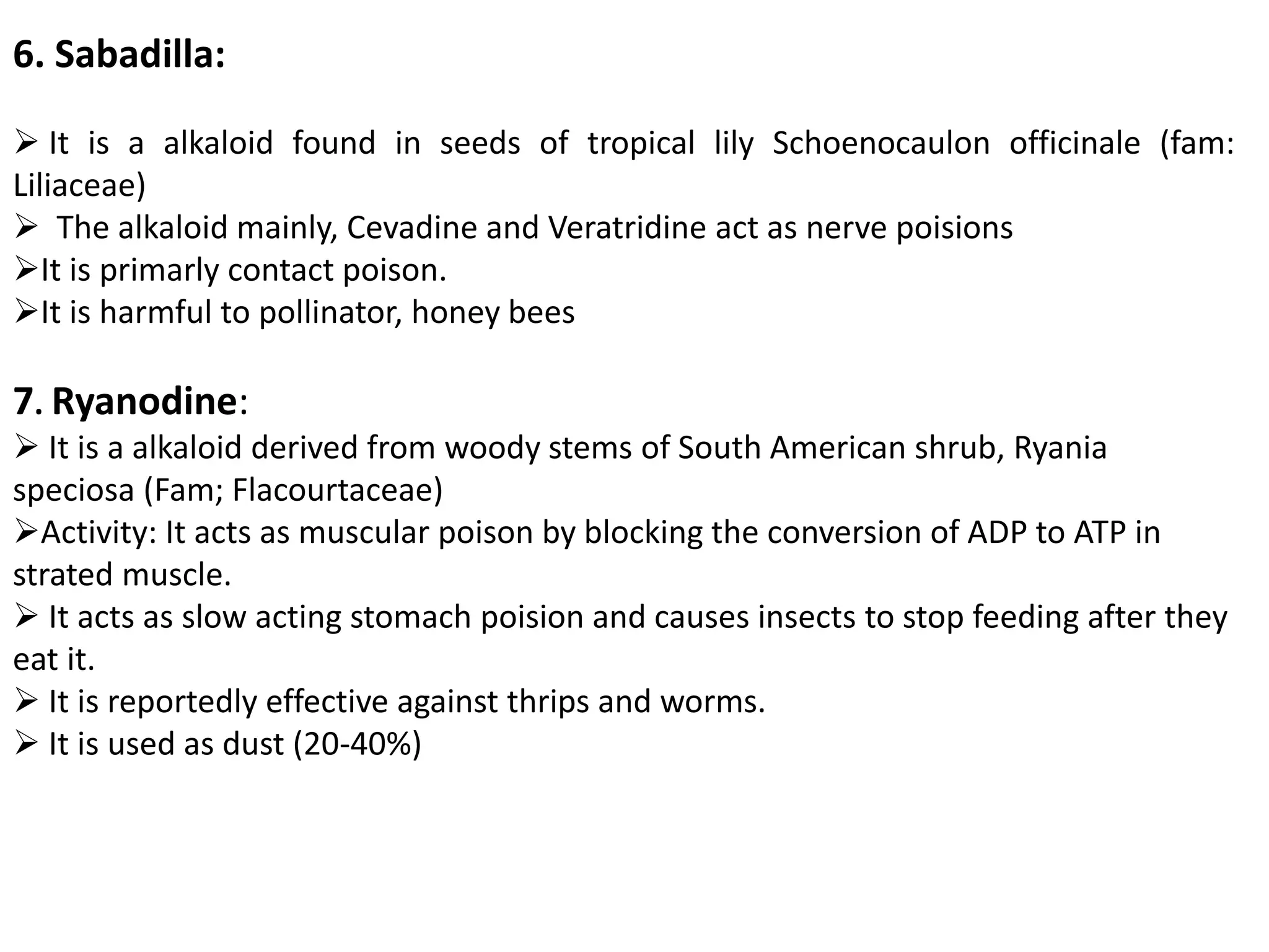 biorational insecticides notes ppt for B.Sc agriculture students | PPTX