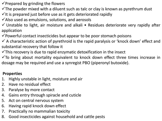 biorational insecticides notes ppt for B.Sc agriculture students | PPTX