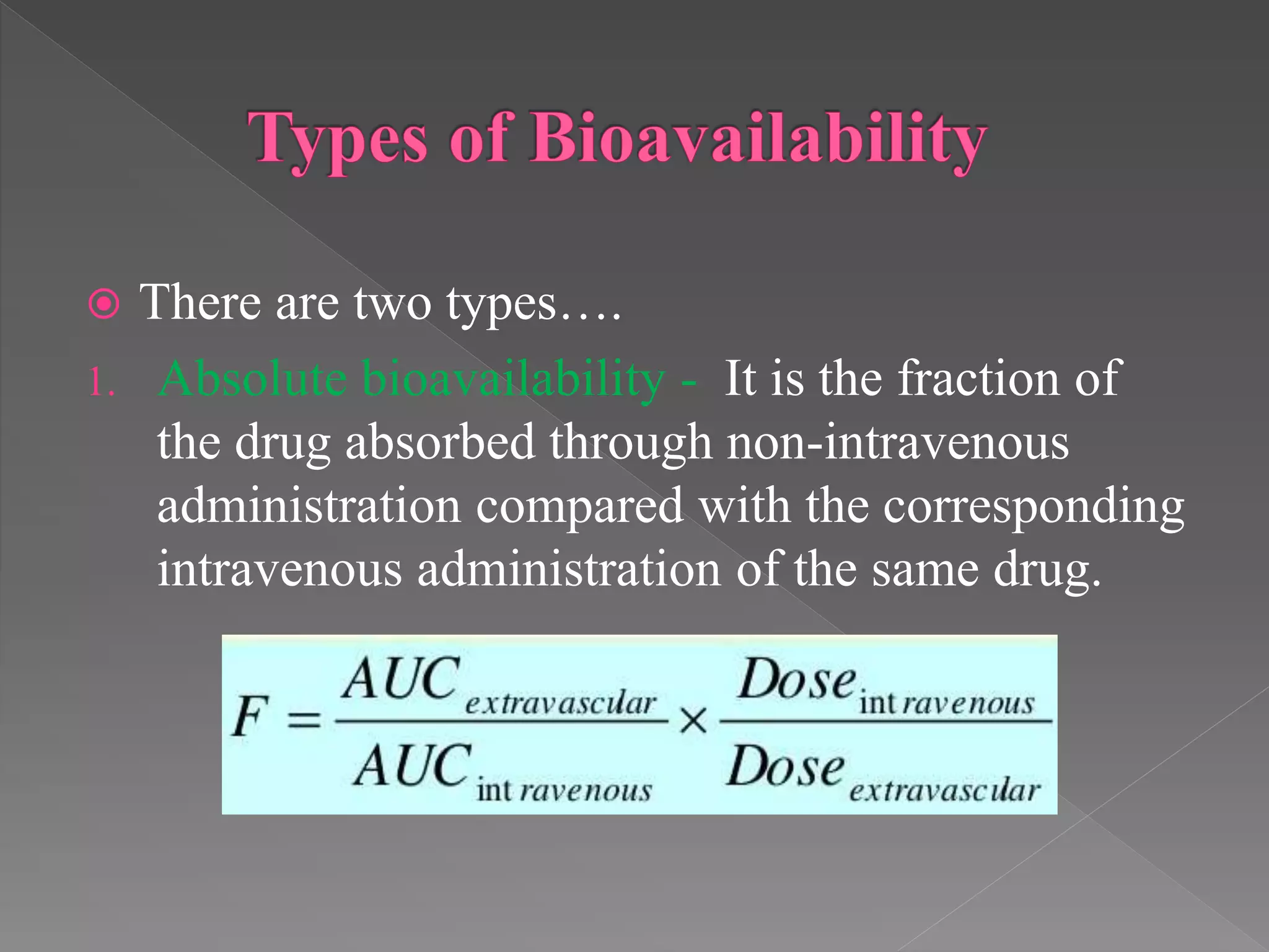 study design for bioavailability and bioequivalence | PPTX