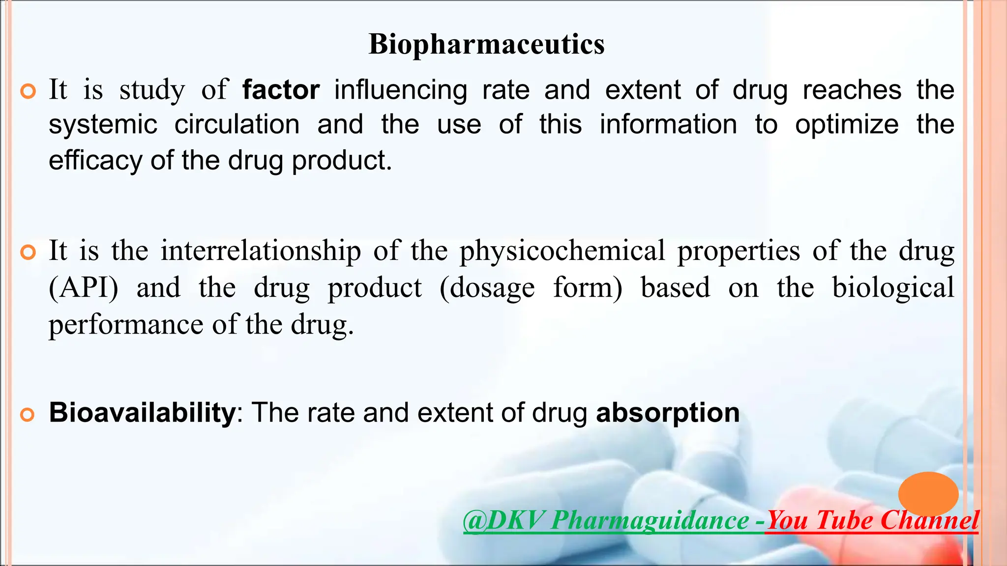 Introduction Biopharmaceutics and Pharmacokinetics, biopharmaceutics ...